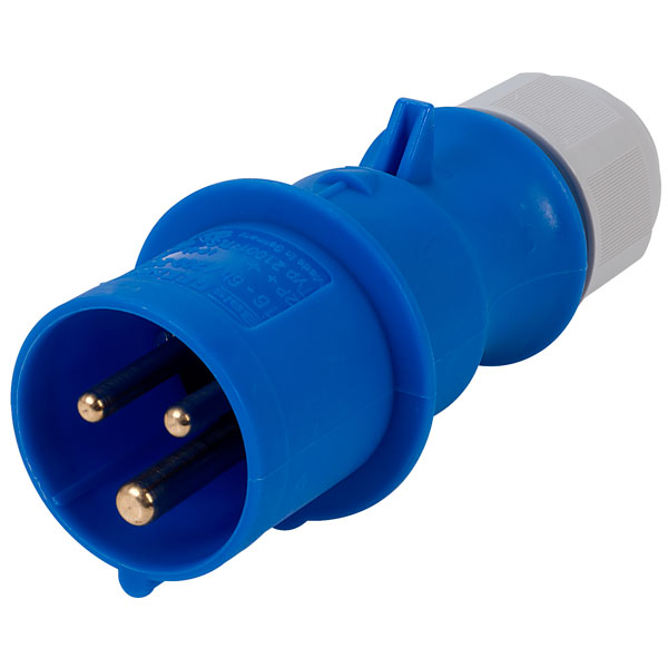 Bals 211 21001 Cee Free Plug 240V 16A 3 Pin Rapid Electronics