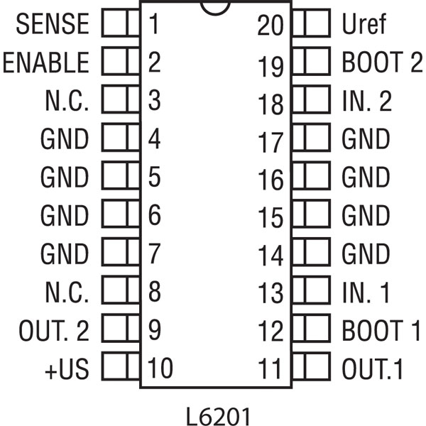 ST L6202 Dual Full Bridge Driver | Rapid Online