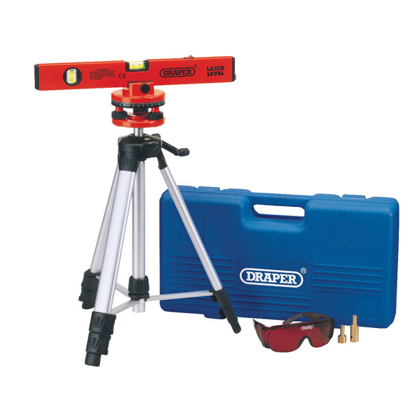 Draper 69580 400mm Class 2 Laser Level Kit with 360° Swivelling Tripod ...
