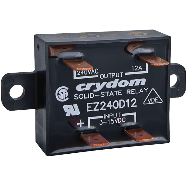 Crydom EZ480D18 Solid State Relay 660Vrms 18A Max, 4-15VDC Control ...