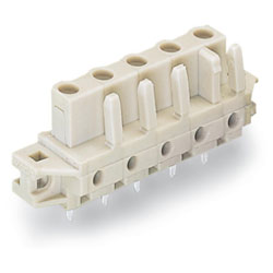 WAGO Female MCS-MIDI 7.5mm with Fixing Flanges & Straight Solder Pins | Rapid Electronics