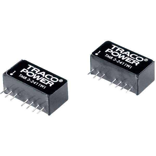 TracoPower TMR 3-2411WI 3W DC-DC Converter 9 - 36V DC In 5V DC 600mA Out | Rapid Electronics