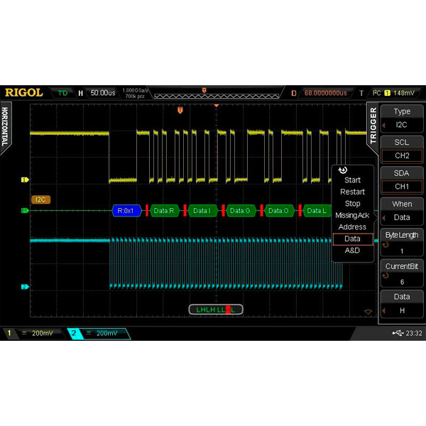 Rigol DS1074Z PLUS 4 Channel Digital Storage Oscilloscope 70MHz | Rapid Online