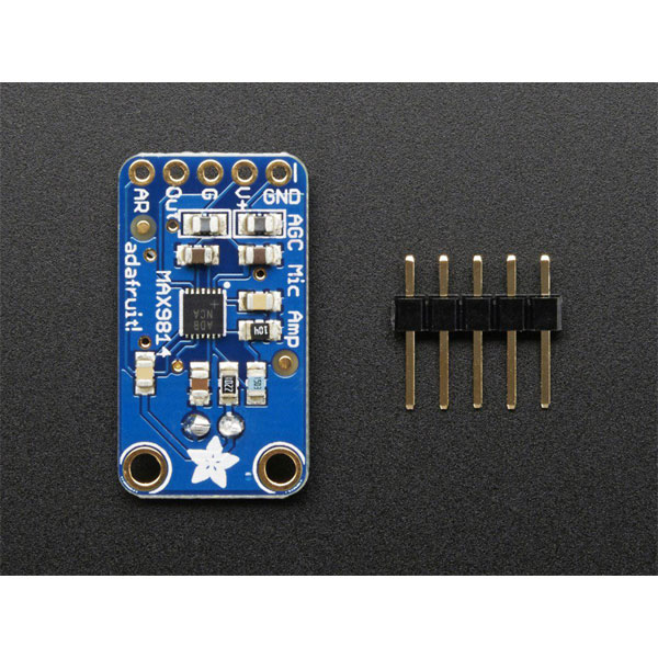Adafruit Electret Microphone with Built-in Amplifier | Rapid Online