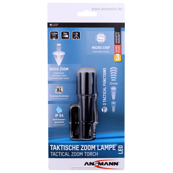 Ansmann LED M-Series Torches with Quick Zoom and Homogenous Spot ...