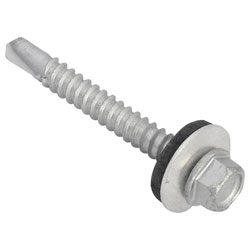 TechFast Hex Head Roofing Screw Self-Drill Light Section 5.5 x 25mm Pack 100 | Rapid Electronics