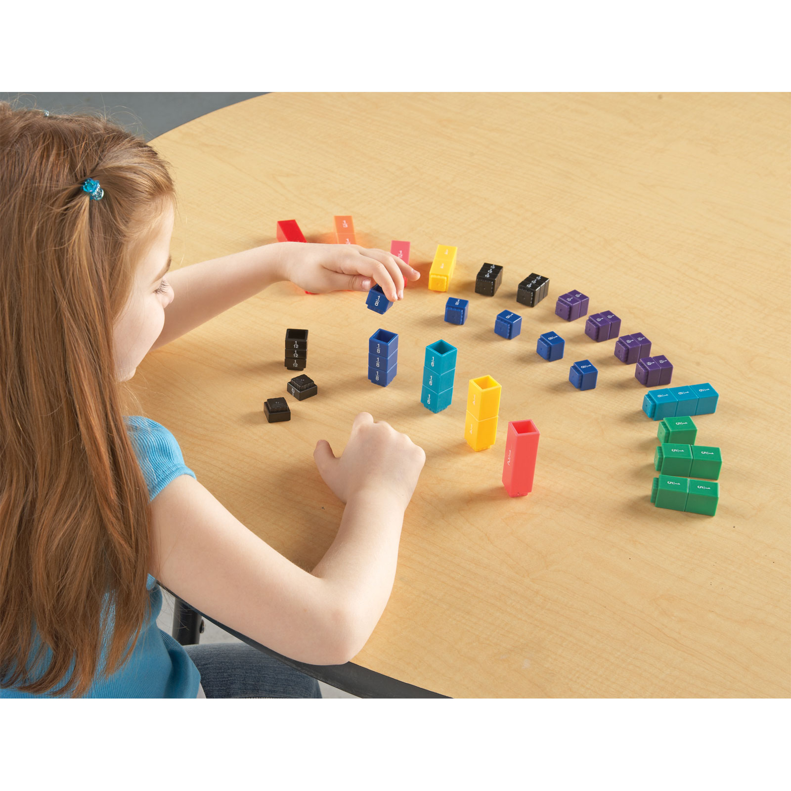 Learning Resources Fraction Tower Fraction Cube Sets | Rapid Online