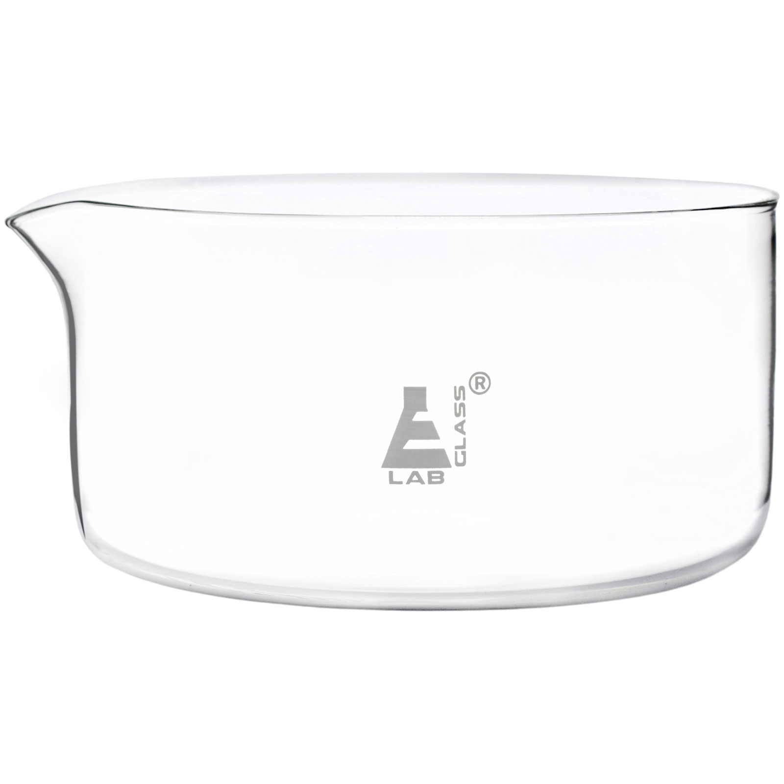 Crystallizing Dish, 300ml - Flat Bottom, with Spout | Rapid Online