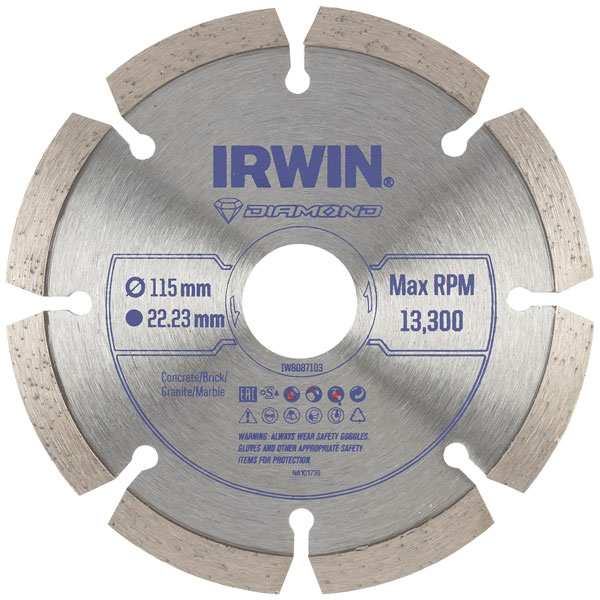 Segmented Diamond Blade 115 x 22.23mm | Rapid Electronics