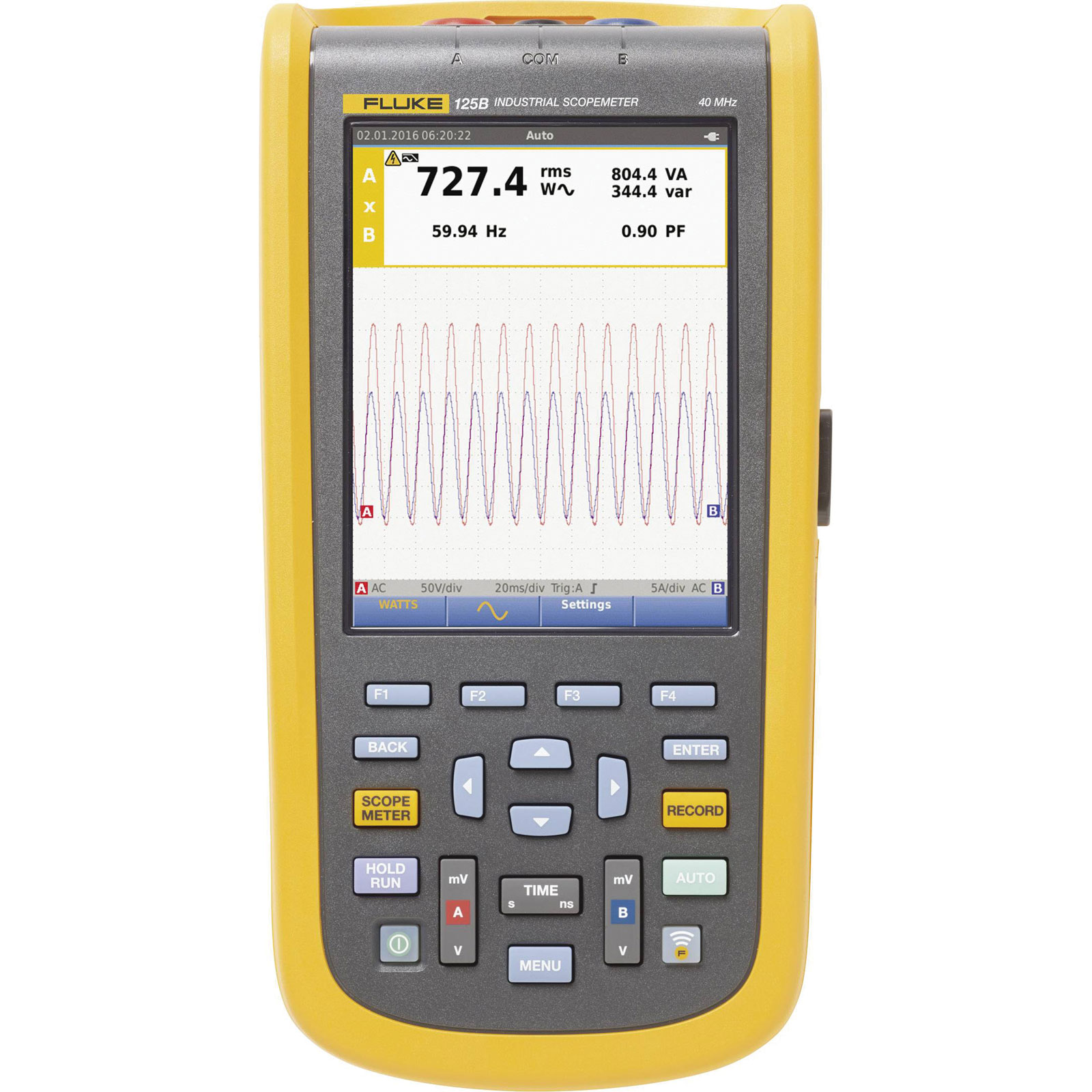 Fluke 4755731 124B/EU oscilloscope 40 MHz 2-channel 4 GS/s multimeter ...