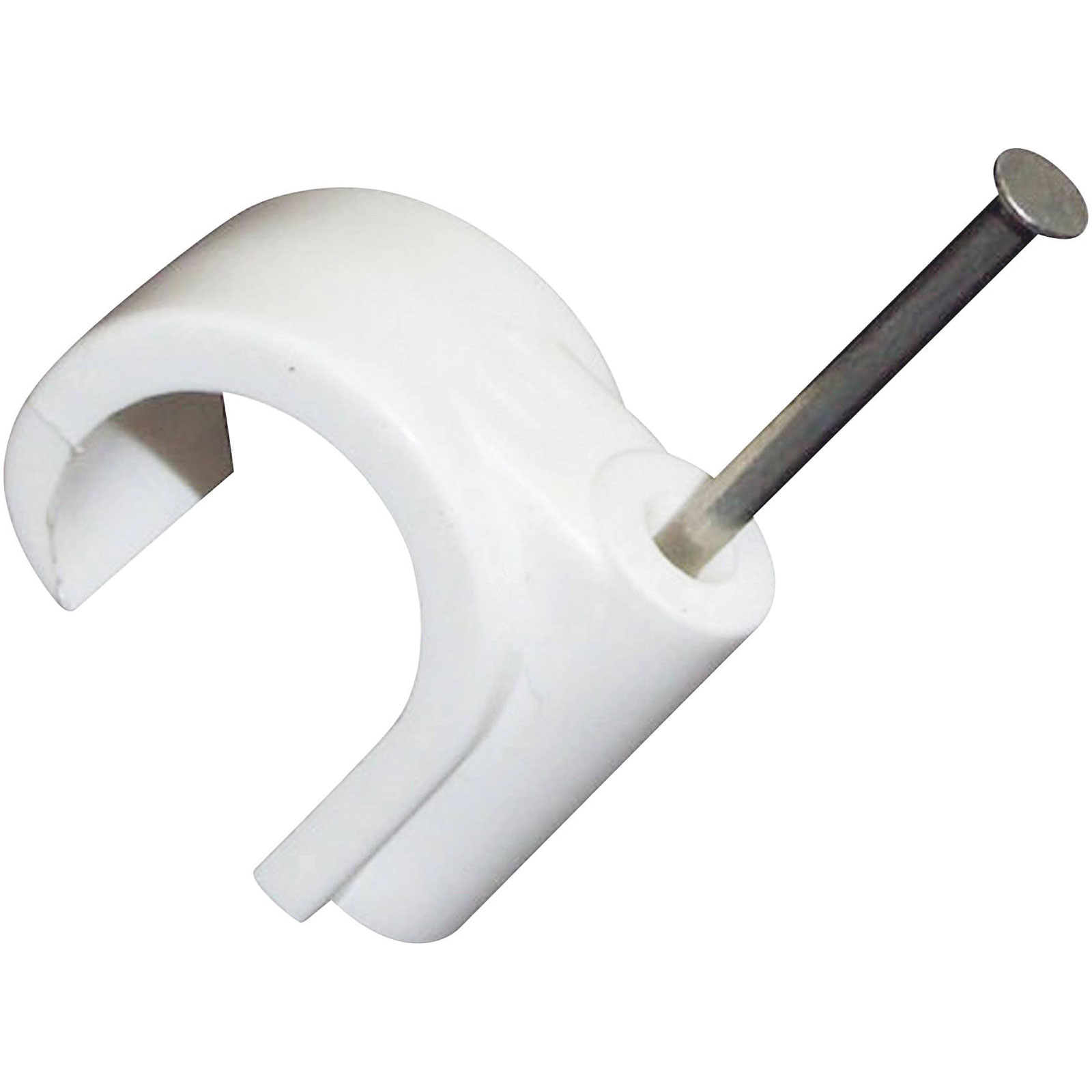 Cable clips Ø5mm Wh 100pcs | Rapid Electronics