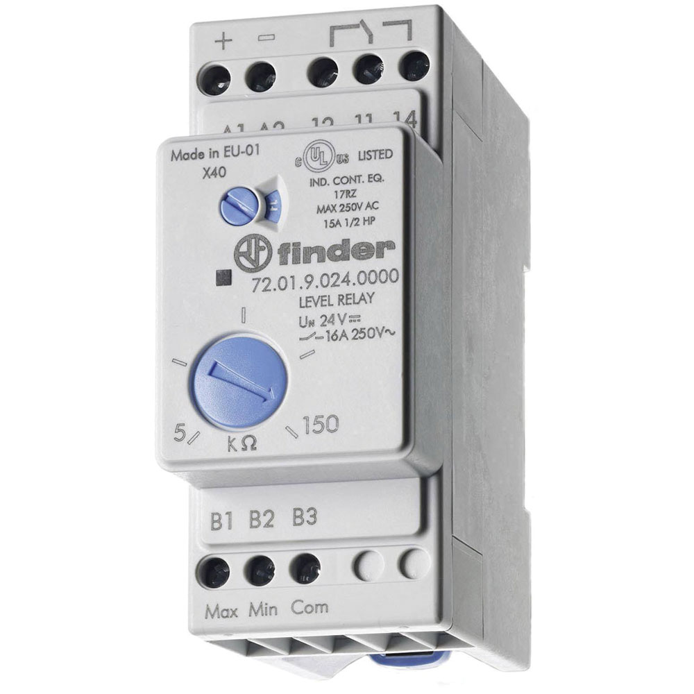 Finder 72.01.8.240.0002 level Relay for DIN Rail adjustable sensitivity ...