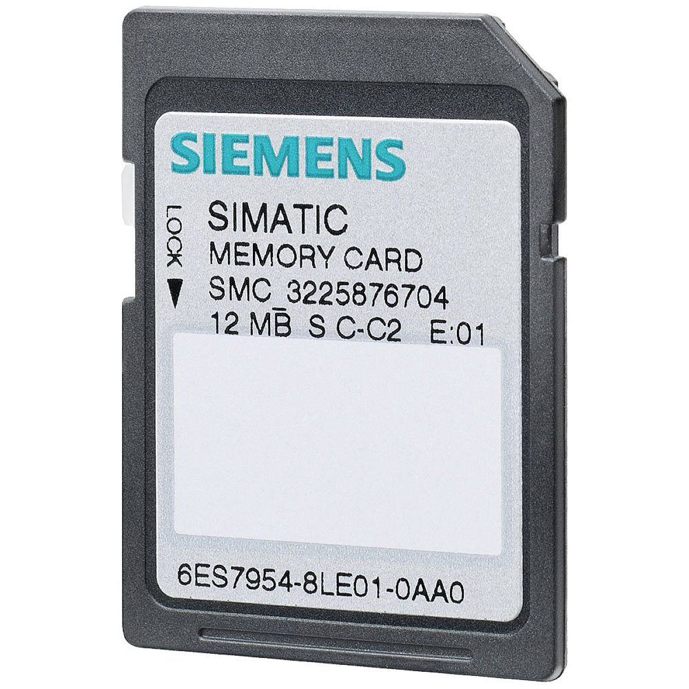 Siemens 6ES79548LE040AA0 SIMATIC PLC memory card 3.3V Flash 12MB | Rapid Electronics