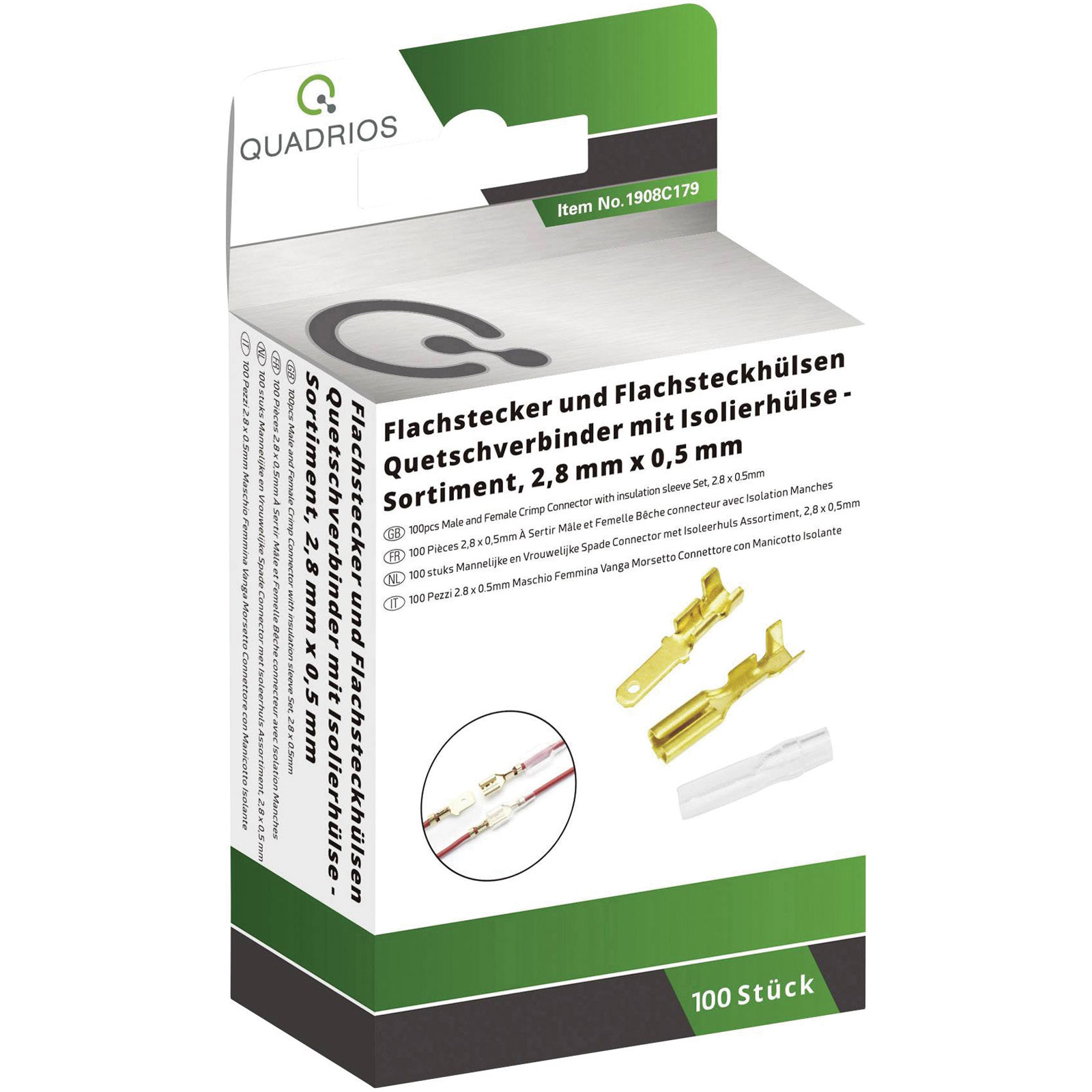 Quadrios Crimps, Splices & Terminals Accessories Crimp connector set ...