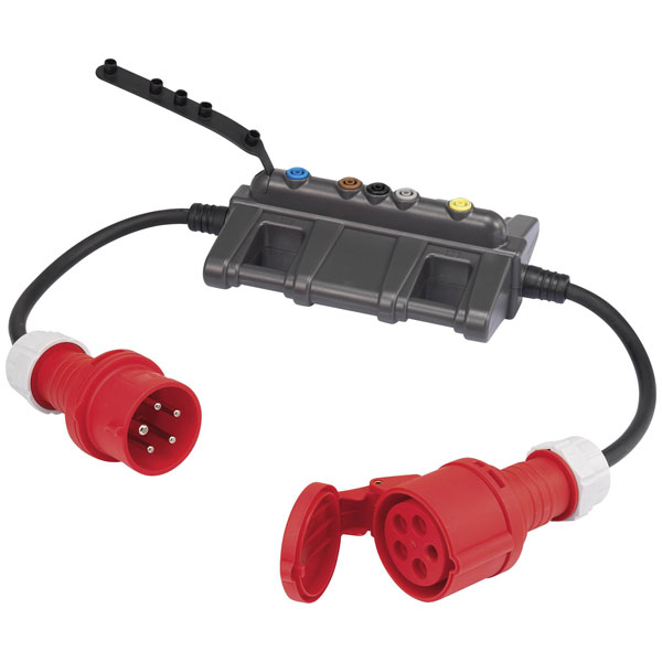 VOLTCRAFT DLA-3L6 Test lead adapter CEE6 A - CEE6 A | Rapid Electronics