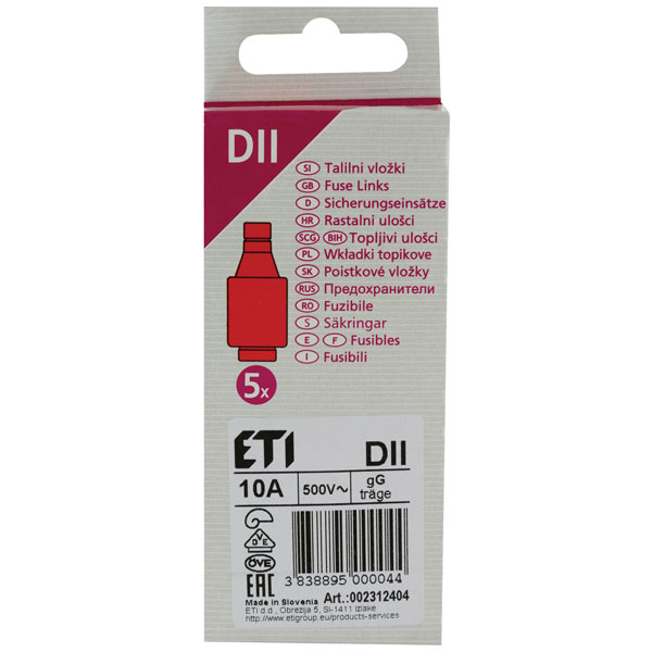 REV Control Systems Fuses DIAZED fuse 621926 | Rapid Electronics