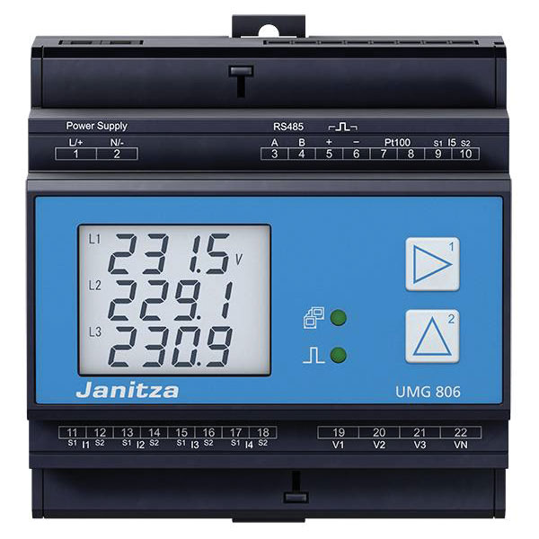 Janitza Digital Panel Meters Power analyzer 623894 | Rapid Electronics