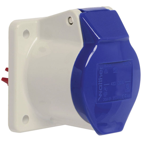 Walther Werke IEC Mains Inlets & Outlets CEE add-on socket 624455 ...