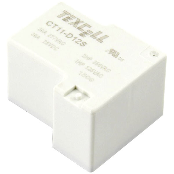 Texcell CT11-D12S PCB Relay 12V DC 40A 1 Maker 1piece | Rapid Electronics
