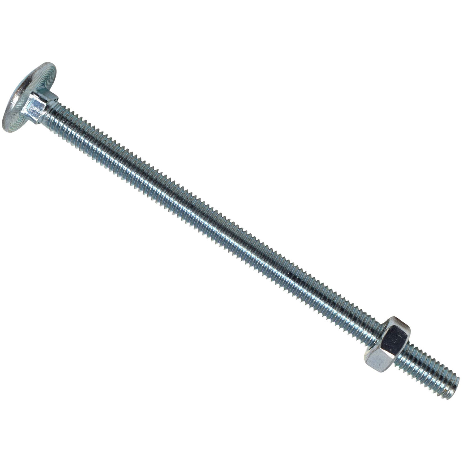 Cup Square Hex Bolt & Nut ZP M6 x 100mm Box 25 | Rapid Electronics