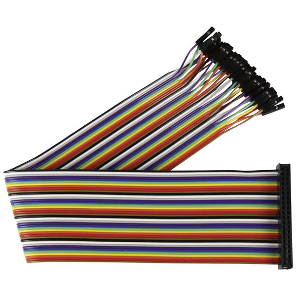 Joy It Jumper Cable For Raspberry Pi® And Arduino™ 40 Socket 30cm Rapid Electronics