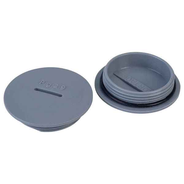 Alpha Wire HPP29 SL080 PG29 Slate Blanking Plug Pck of 10 | Rapid ...