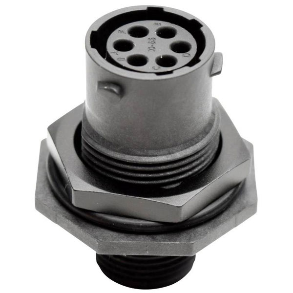 Amphenol RTS 7 10N 6S03 Ecomate Aquarius 6-Pin Socket Bullet Connector ...