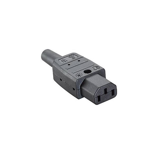 Bachmann 915170 IEC Connector Black 1pc 65°C Coupler Mounted | Rapid ...