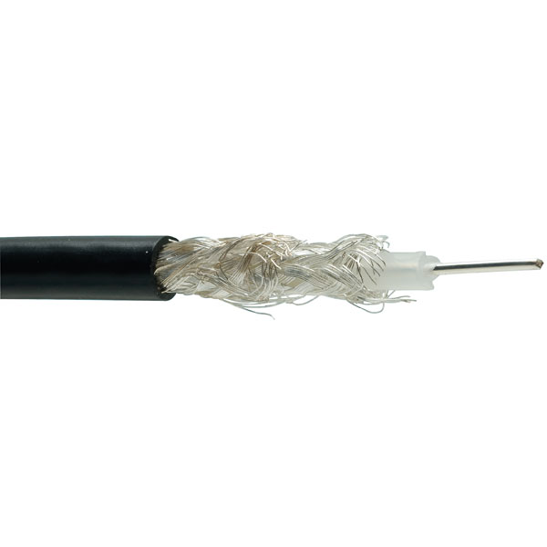UniStrand RG223/U Black Sheath Coaxial Cable 100m | Rapid Online