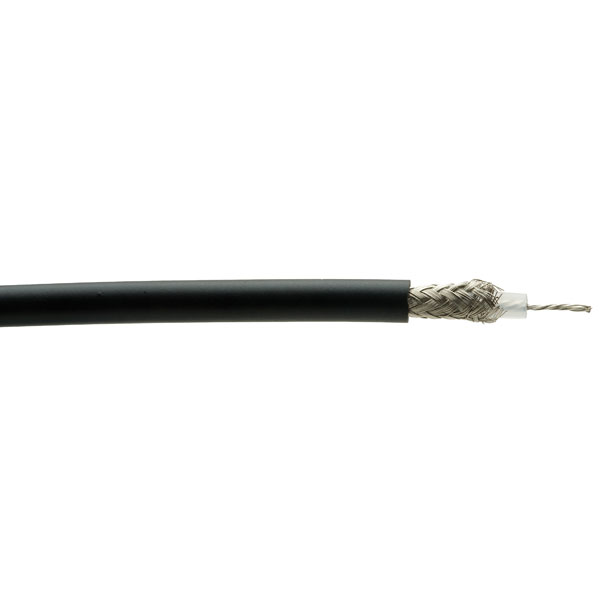 UniStrand RG58C/U Black PVC Coaxial Cable 100m | Rapid Electronics