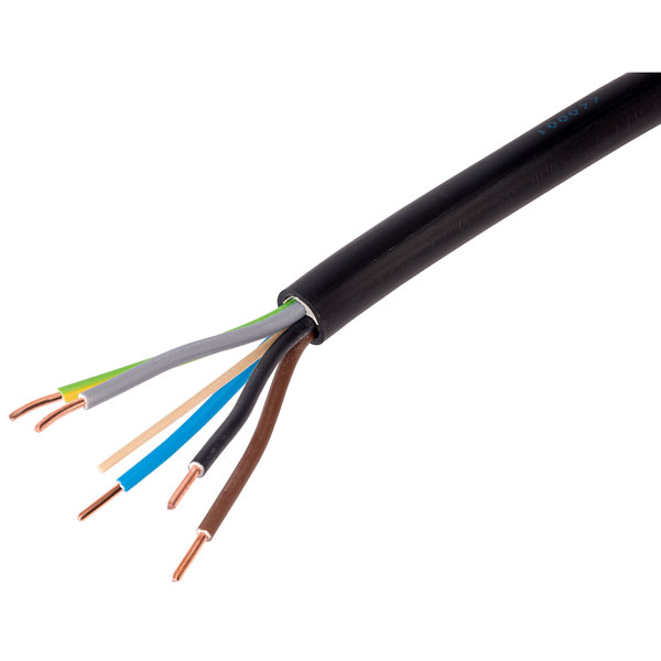 HeluKabel 5 Core 10mm NYY-J PVC Multi Core Power Cable 250M Reel ...