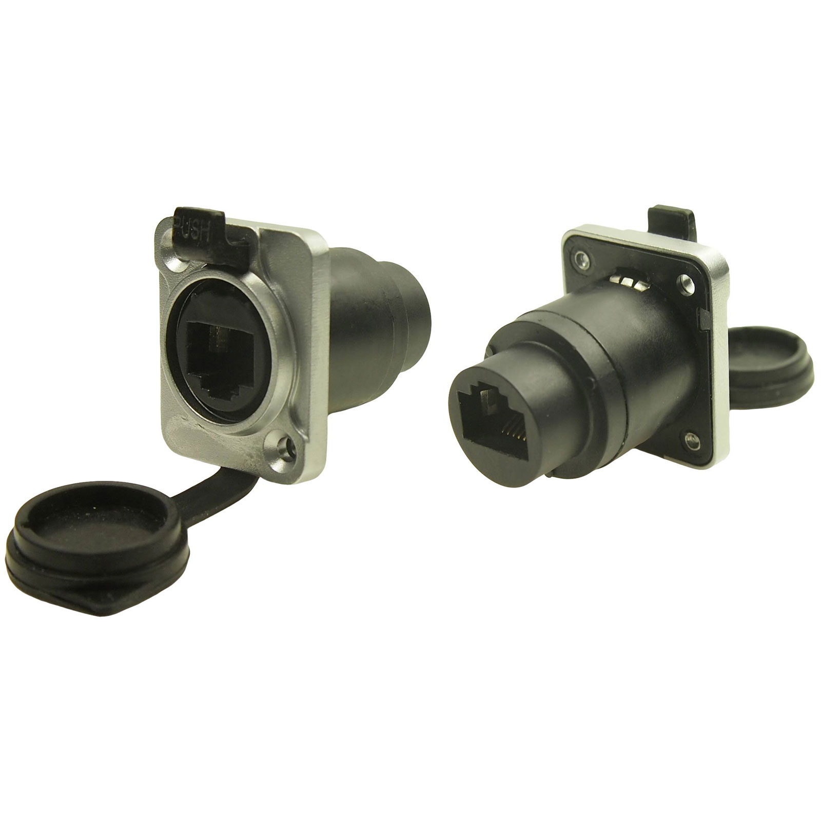 Cliff CP30220MIP65S CAT5e Metal Socket Black/Silver Straight 1pc ...