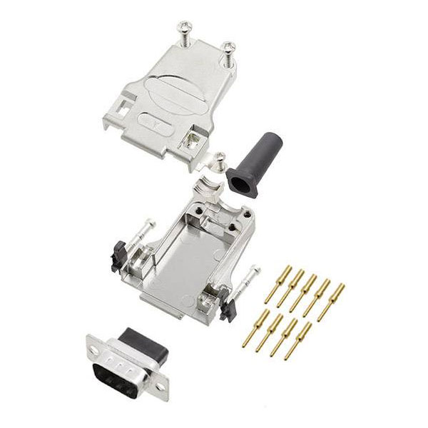 Encitech 6355-0048-01 D-Sub Pin Strip Set 9-Pin Crimp 180° 1pc | Rapid ...