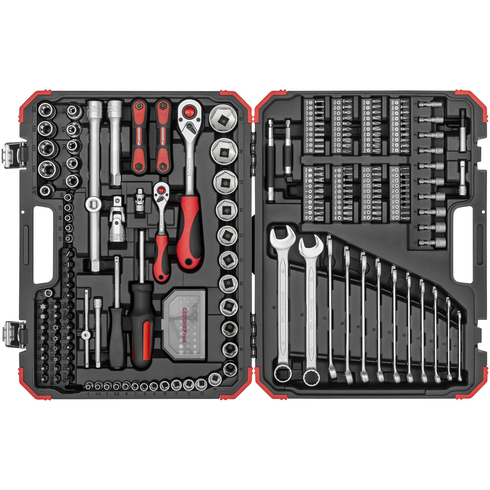 Gedore RED 3300185 Socket Wrench Set 1/4" + 1/2" 232 pieces | Rapid ...