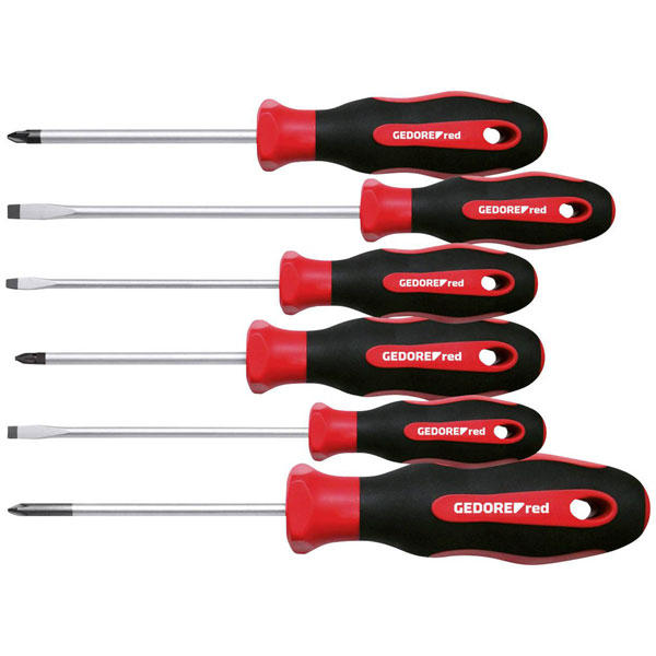 Gedore RED 3301271 2C-Screwdriver Set 6 Pieces PZ+SL | Rapid Electronics