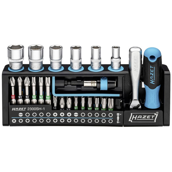 Hazet 2300SH-1 SmartHolder 39-Piece Bit Set Compact and Versatile | Rapid Electronics