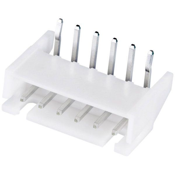 JST 801037 XH Pin Strip 6 Pins 2.50mm Spacing Pre-tin Coated Soldering | Rapid Electronics