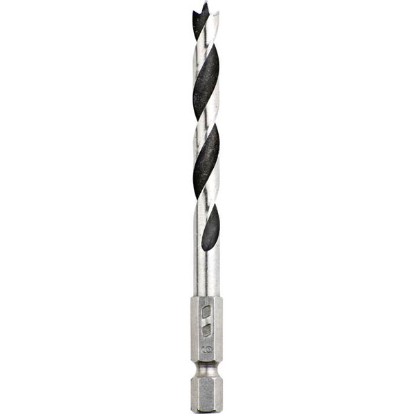 kwb 513906 Wood Twist Drill Bit 6mm x 65mm CV steel Hex bore black ...