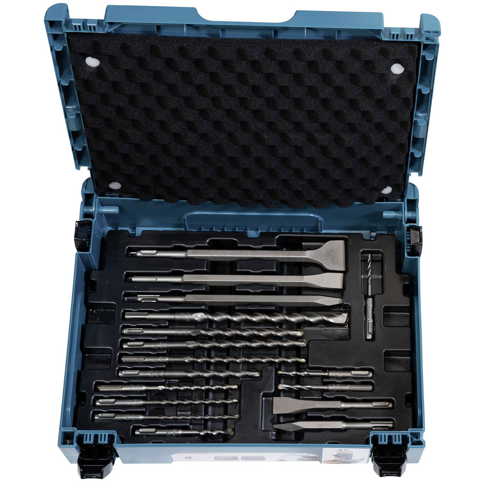 Makita E-17790 step Drill Bit set 17-piece SDS Plus with MAKPAC case ...