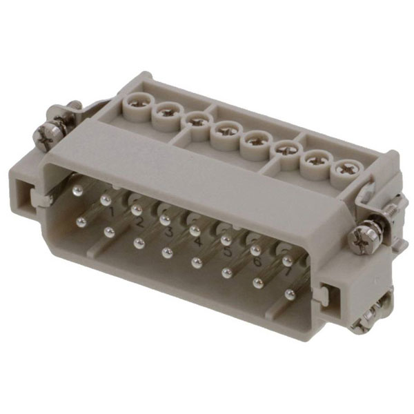 Molex 936010147 Gwconnect Heavy-duty 16-pole Male Insert 16a Grey ...