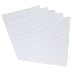 Rapid A4 Paper Ruled 8mm & Margin Punched 75gsm 500 Sheets | Rapid Online