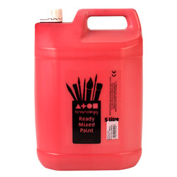 Brian Clegg Ready-mix Paint 5 Litre - Red | Rapid Electronics