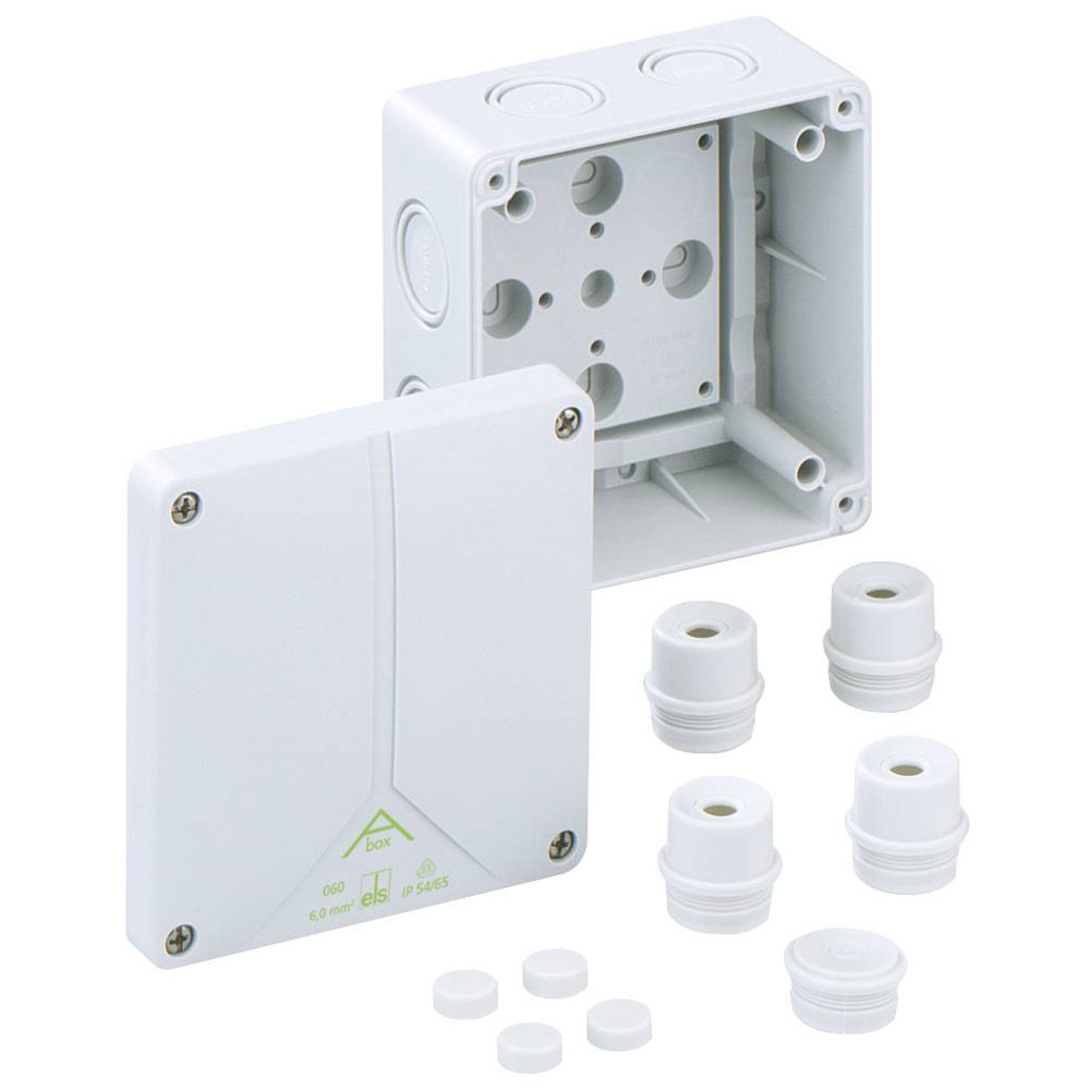 Spelsberg 80690701 Junction Box 110x110x67mm grey IP65 VDE tested ...
