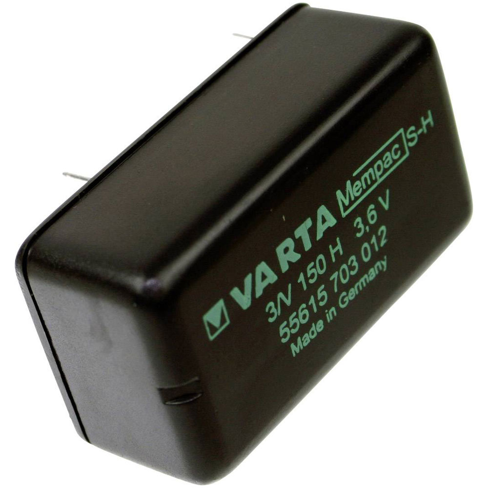 Varta 55615703012 Mempac Rechargeable Button Cell NiMH 150mAh 3.6V ...