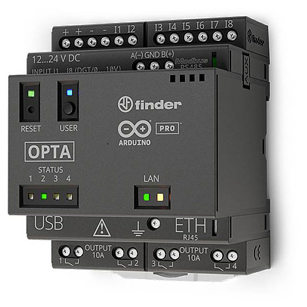 Arduino AFX00001 Opta Micro-PLC 12V/24V DC Industrial IoT RS485 Module | Rapid Electronics