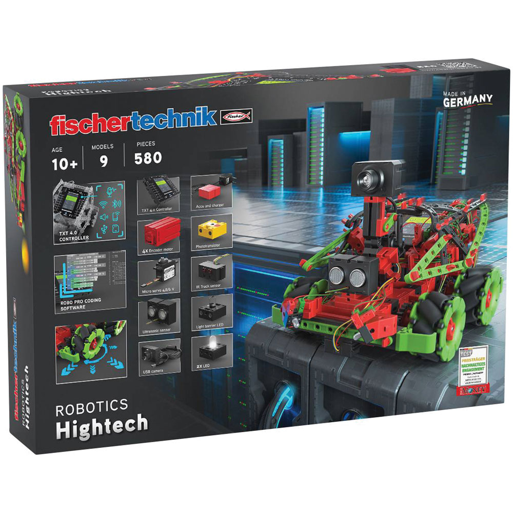 Fischertechnik 559895 Robotics Kit with Omni wheels and TXT 4.0 Controller | Rapid Electronics