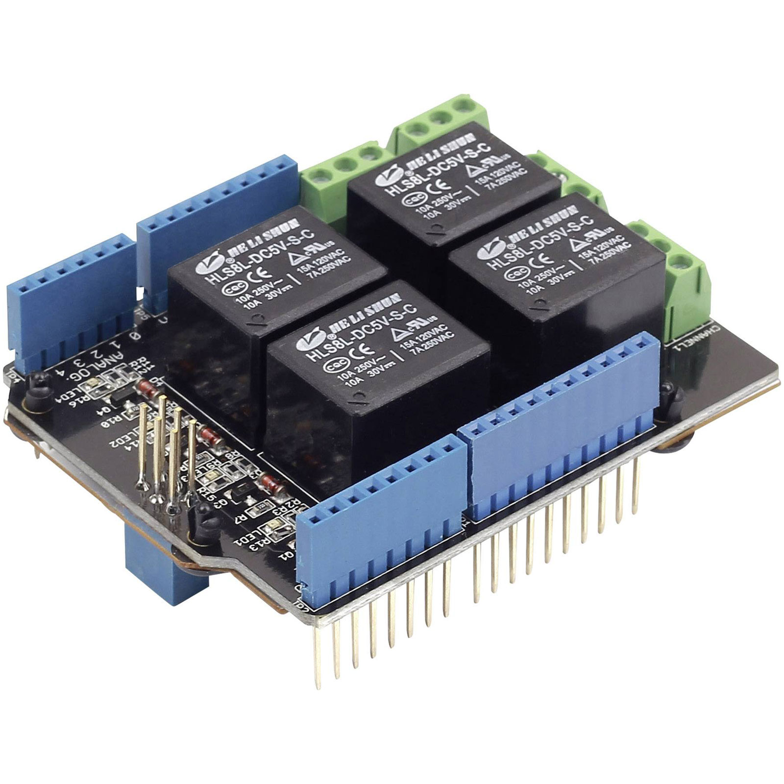 Seeed Studio 103030009 Relay Shield v3.0: 4 Relays | Rapid Electronics