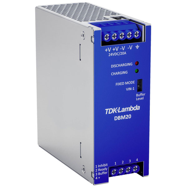 TDK DBM20 DIN Rail Buffer Module 24V DC Backup 250ms at 448W | Rapid ...