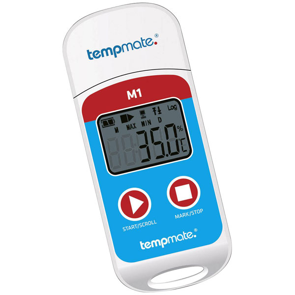 Template 200100 M1 Data Logger Temp -30 to +70°C with PDF Generator | Rapid Electronics