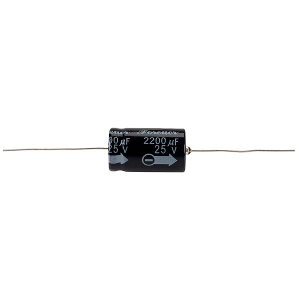 Forever RT 2200uF 20% 25V 85°C Axial Electrolytic Capacitor | Rapid ...